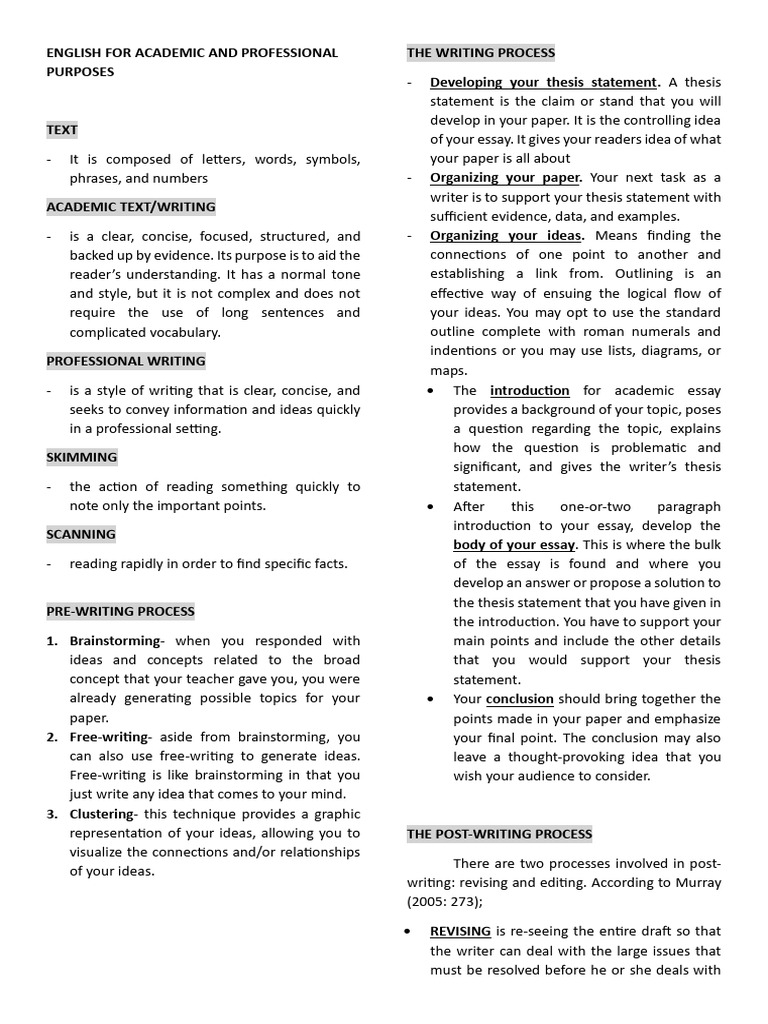 EAPP Reviewer | PDF | Essays | Plagiarism