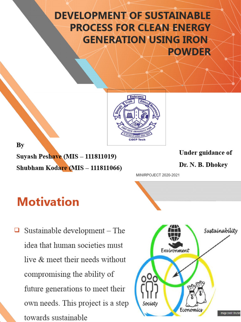 1b-Mini Project PPT - Suyash and Shubham | PDF | Iron | Combustion