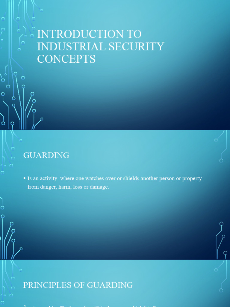 Intro To Industrial Security Concept 2 | PDF | Classified Information | Securities