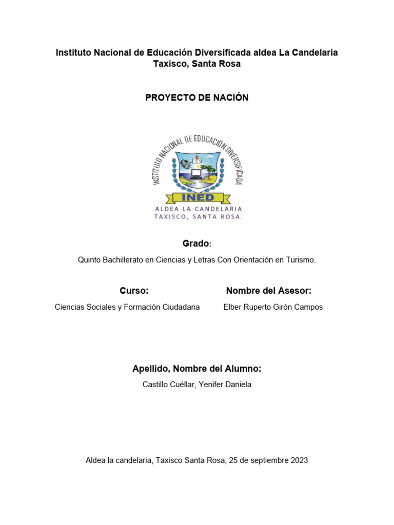 Proyecto - Alfabetización - y - Educación Dany | PDF | Literatura | Nación