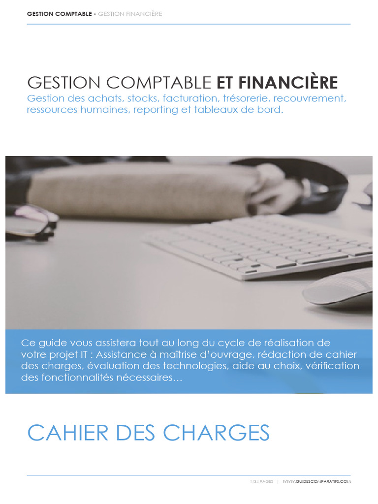 Cahier des charges en gestion comptable | PDF | Comptabilité | Logiciel ...