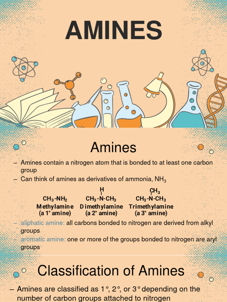 amines | PDF | Amine | Chemical Bond