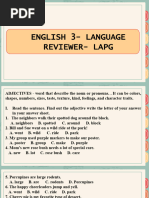 Reviewer For Ellna English Grade 3 | PDF | Language Arts & Discipline