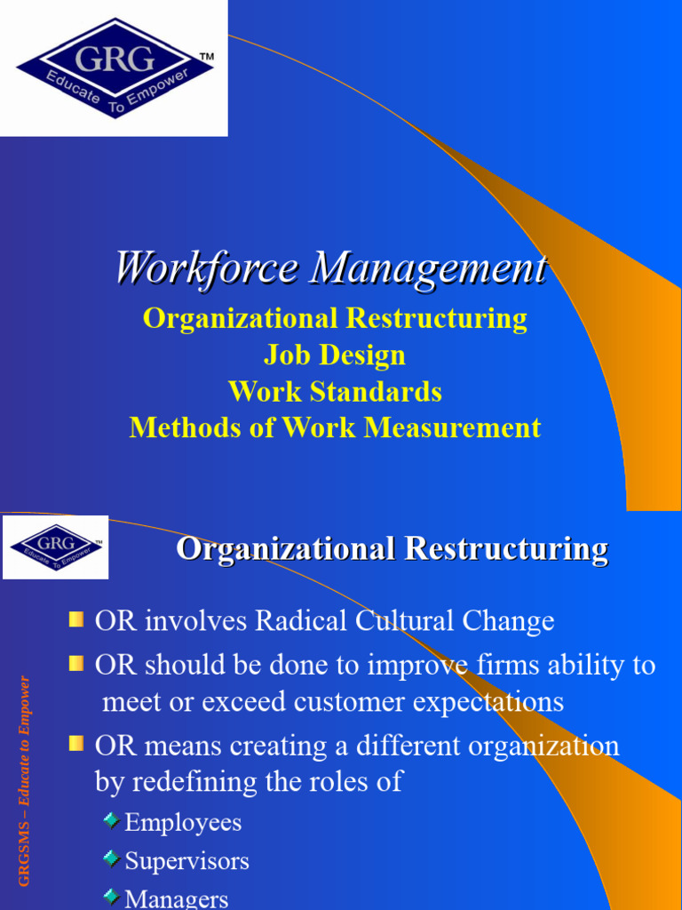 OPM 4 - Workforce Mangement | PDF | Employment | Empowerment