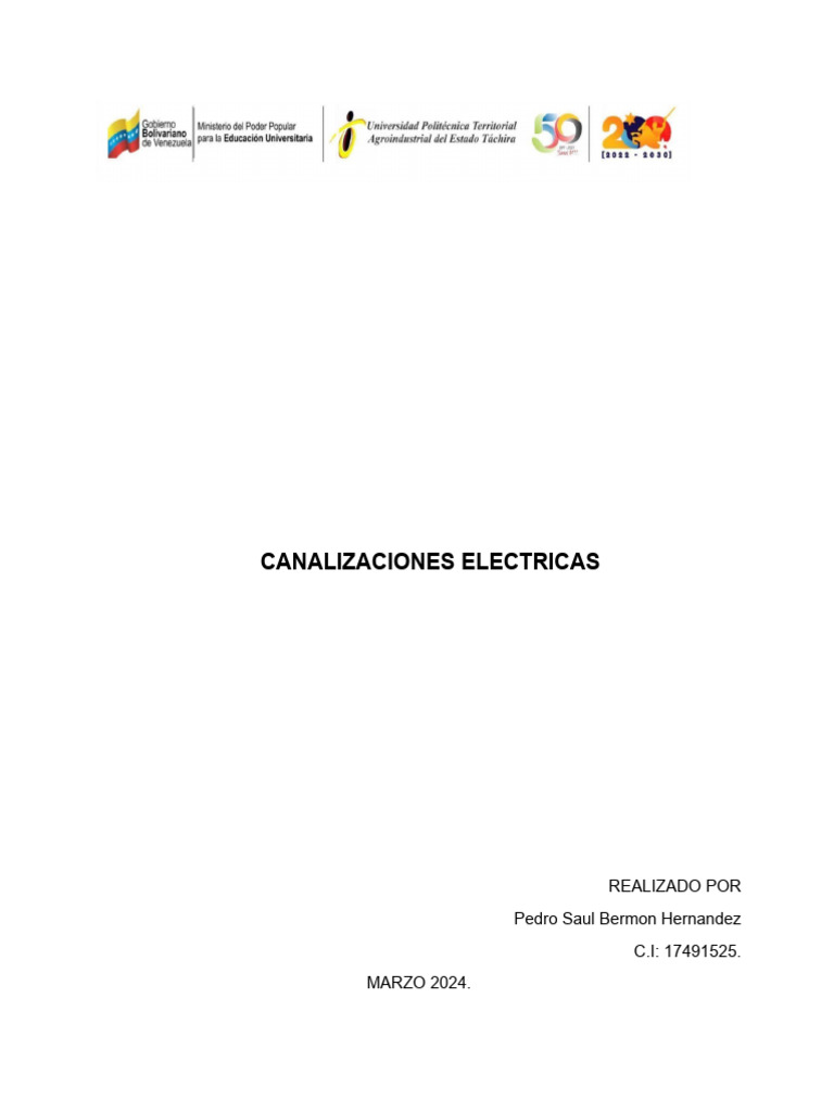 Canalizaciones Electricas | PDF