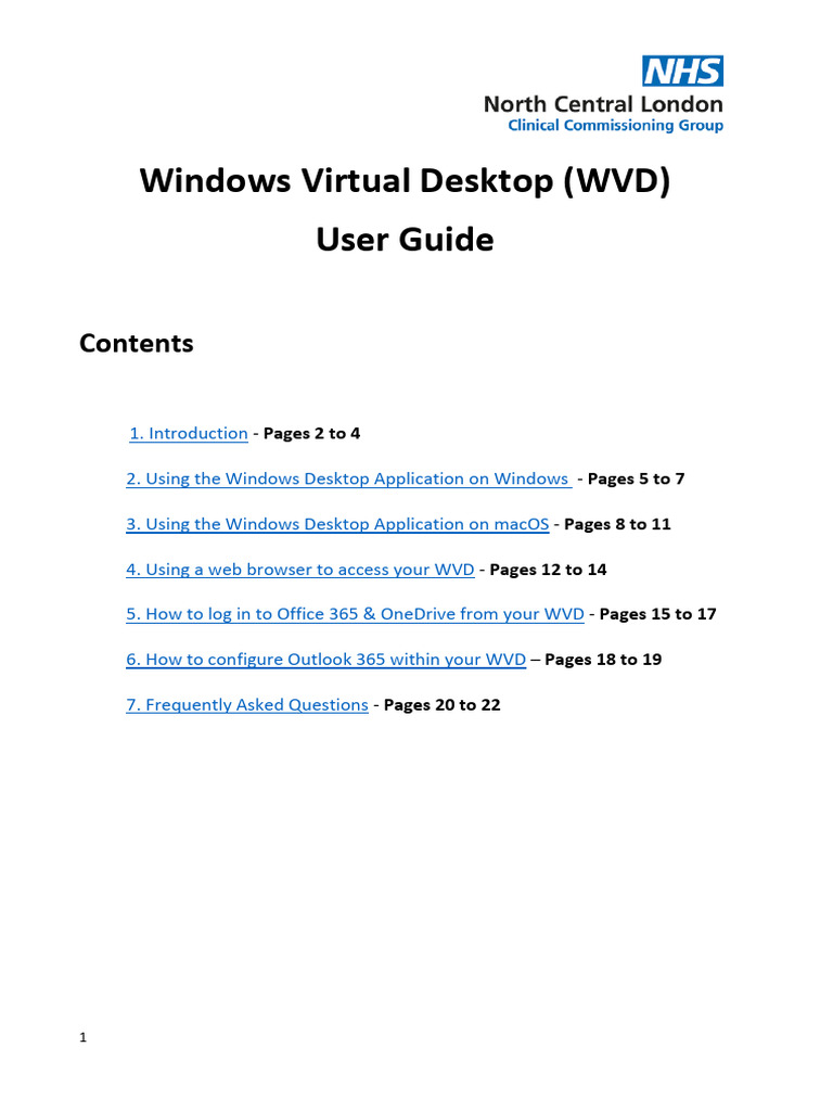 Windows Virtual Desktop User Guide | PDF | Microsoft Windows | World ...