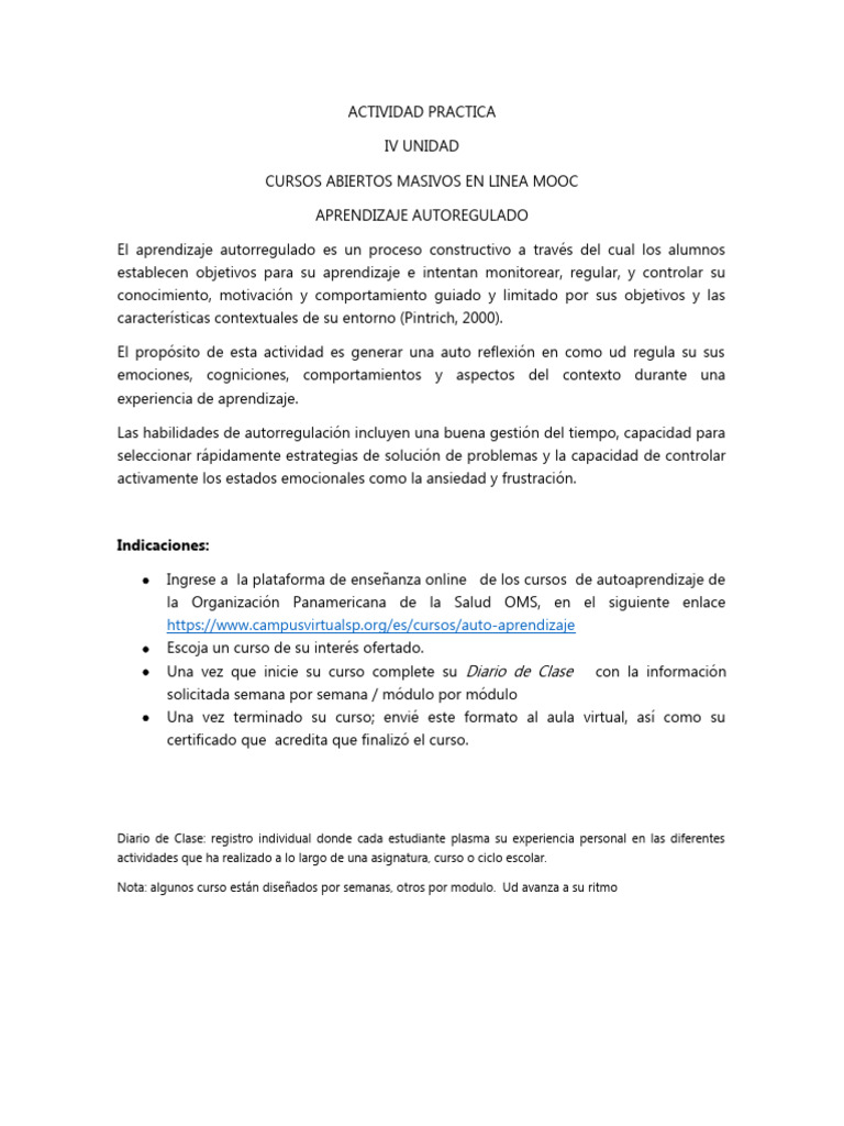 Actividad Practica Mooc | PDF | Curso abierto masivo en linea | Aprendizaje