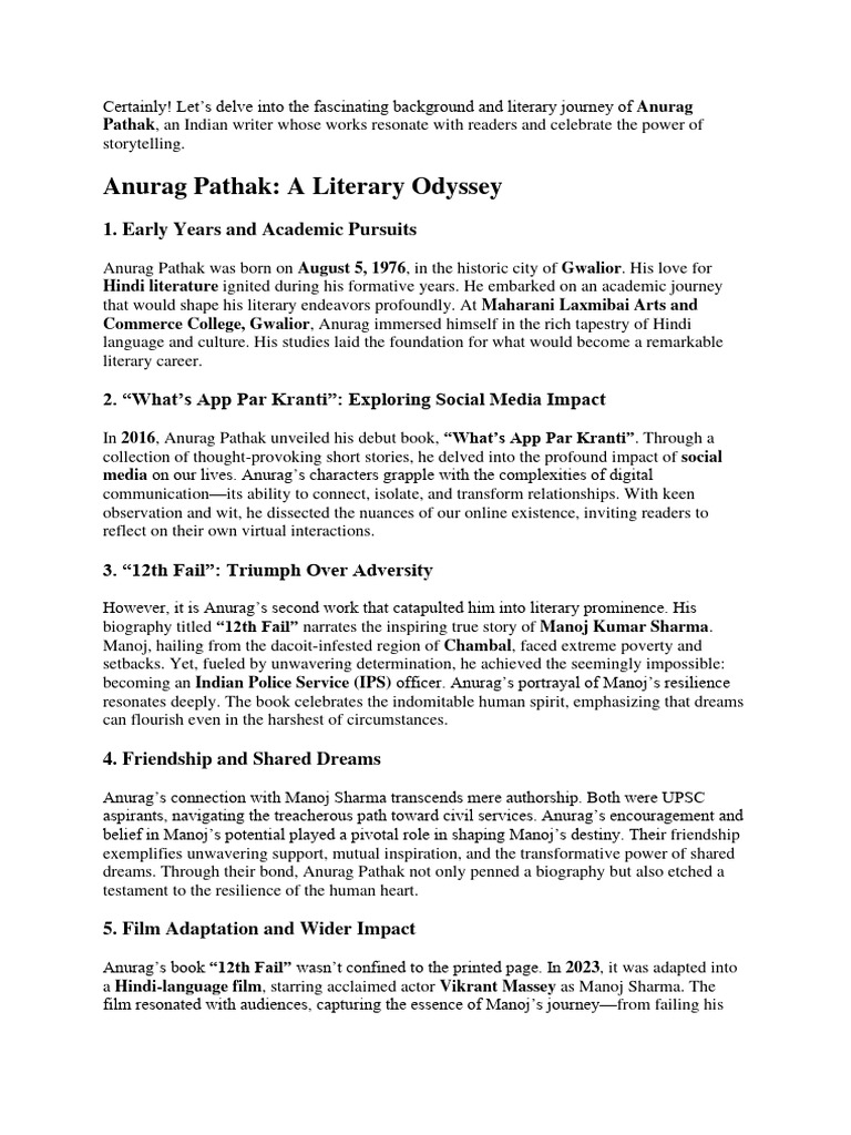 Anurag Pathak | PDF