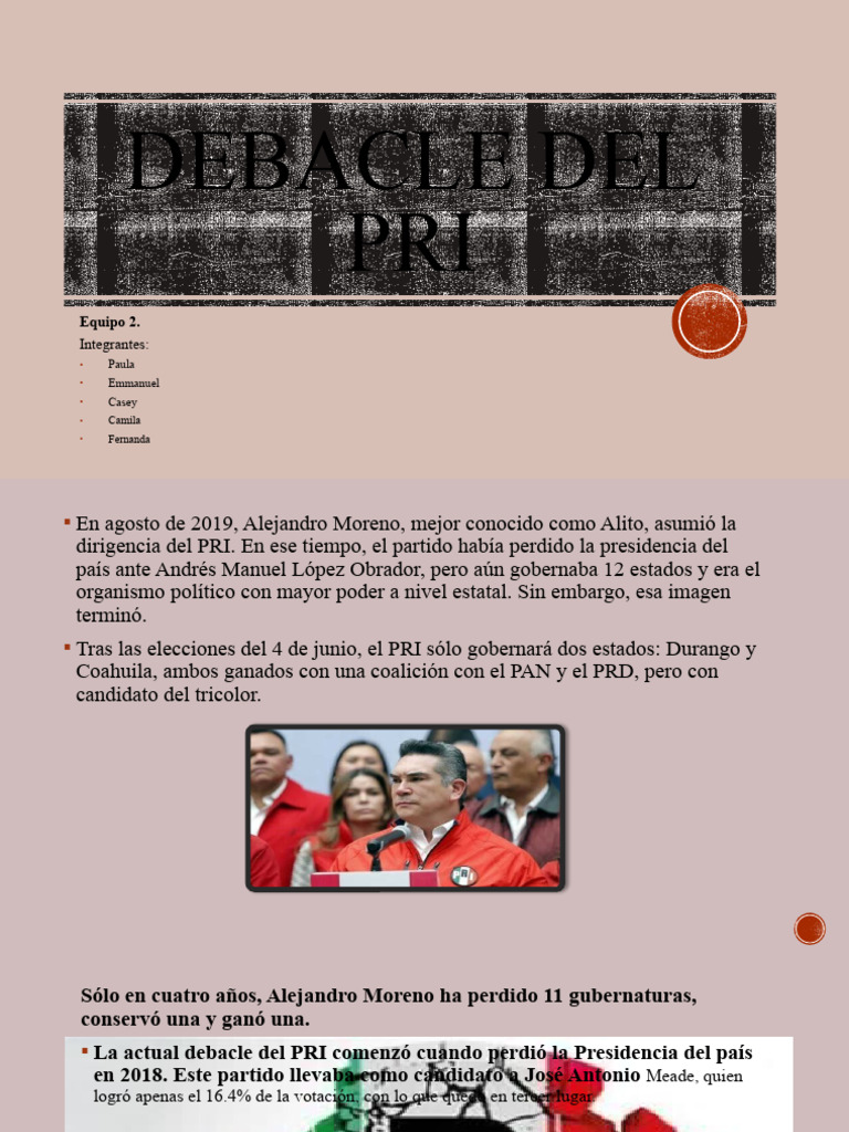 Exposición HISTORIA Pri | PDF | Partido Revolucionario Institucional ...