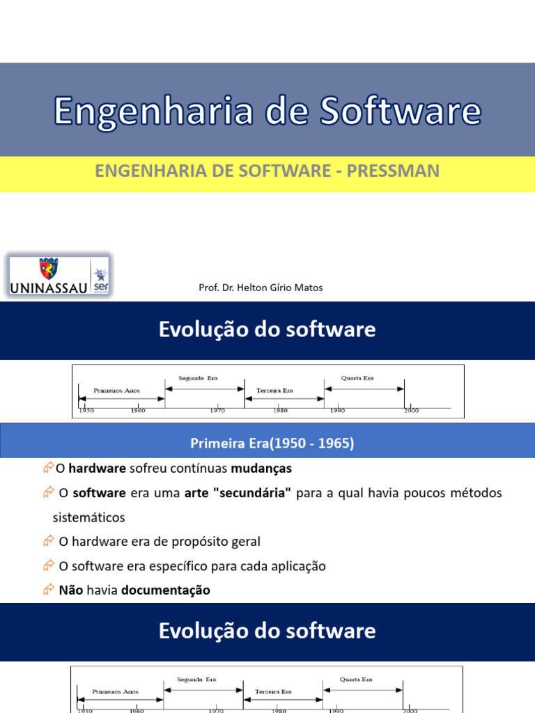 Aula - 1 - Software e Engenharia de Software | PDF | Engenharia de Software | Programas