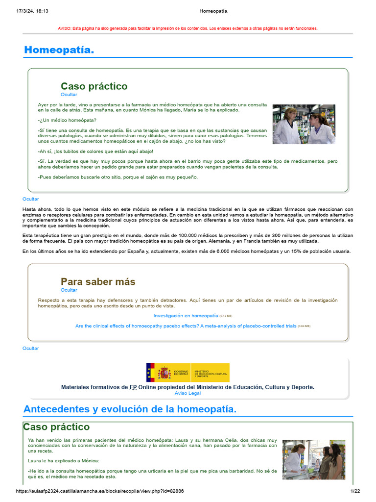 Homeopatía | PDF | Homeopatía | Medicamentos con receta
