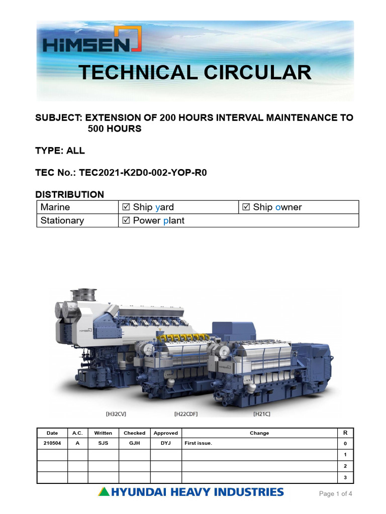 SL - Himsen - Technical Bulletin - 2021 - (TEC2021-K2D0-002-YOP-R0 ...