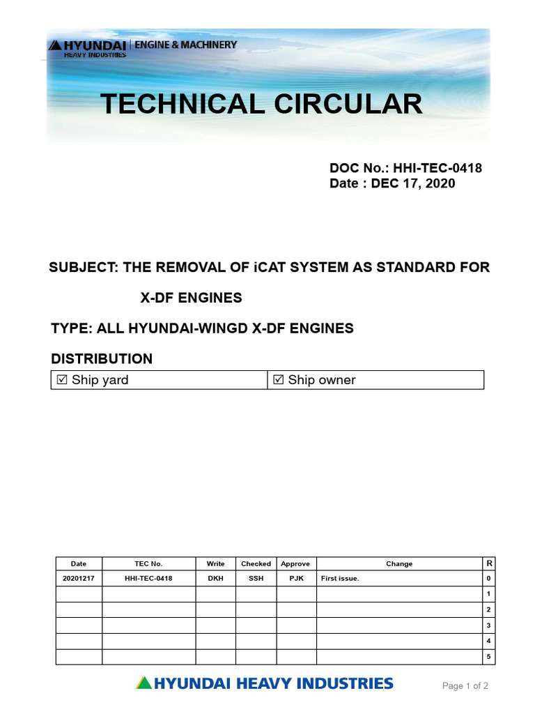 X-DF Engines iCAT System Update | PDF | Diesel Engine | Engines
