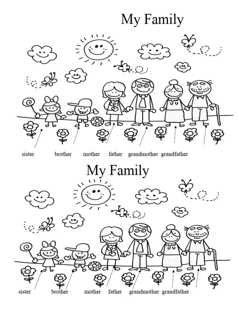 My-Family - Coloring Page | PDF