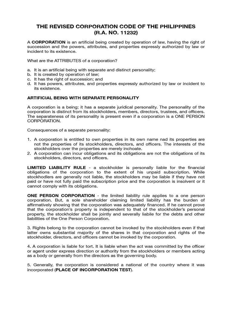 HTU Corporation Code 1 PDF | PDF | Corporations | Stocks