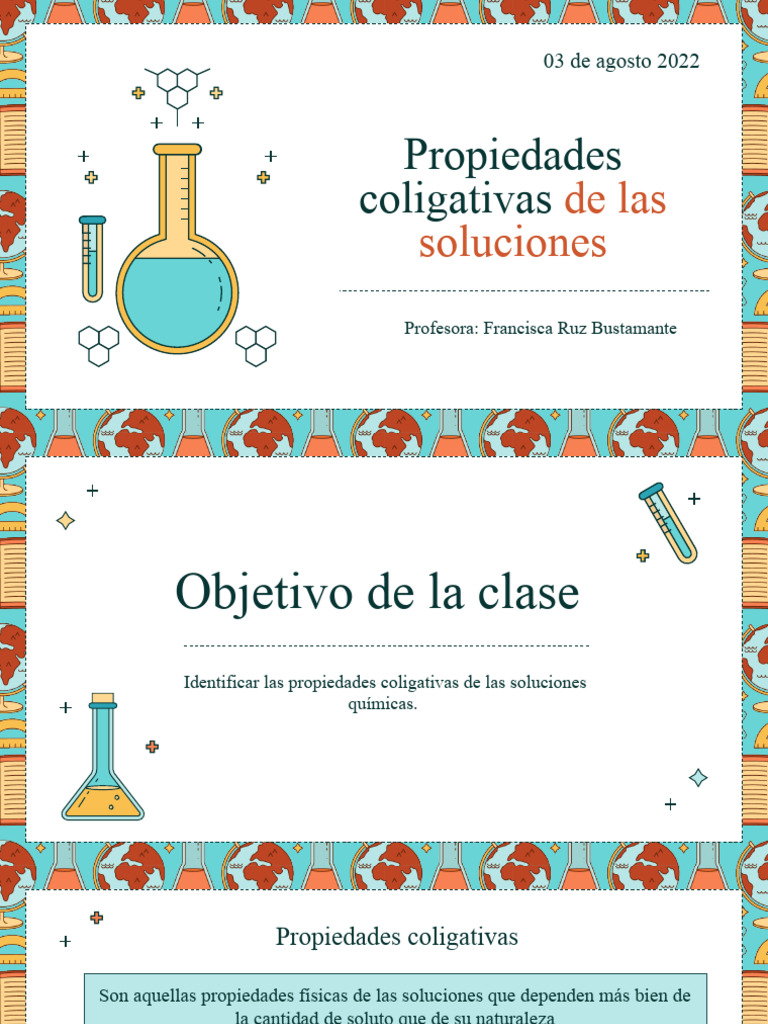 Clase Propiedades Coligativas de Las Soluciones | PDF | Química Física | Química