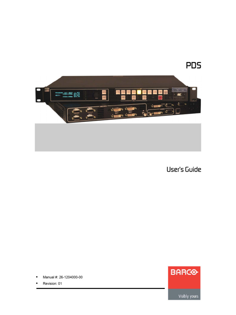 Barco PDS 902 User Guide | PDF | Waste | Electromagnetic Interference