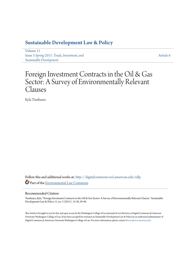 Oil and Gas Investment Contract Template | Download Free PDF ...