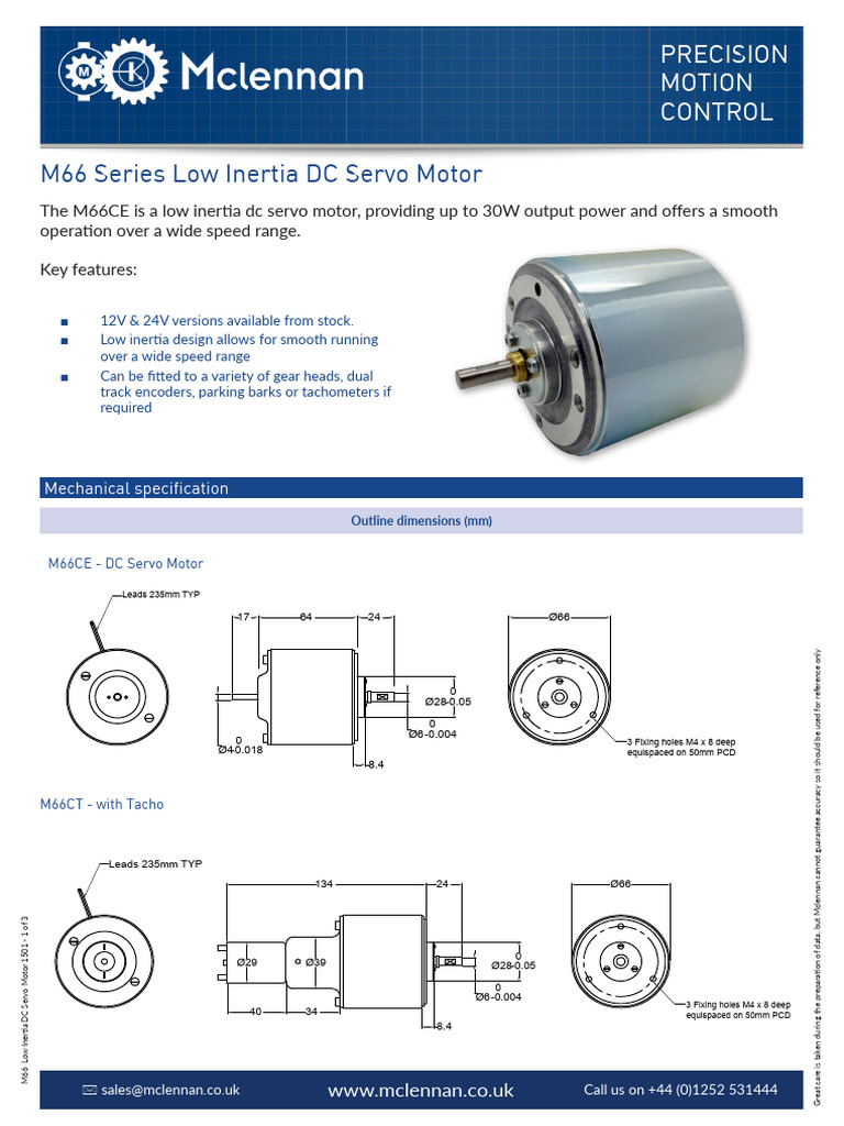 m66-series-low-inertia-dc-servo-motor-datasheet | PDF | Electric Motor ... m66-series-low-inertia-dc-servo-motor-datasheet | PDF | Electric Motor ...