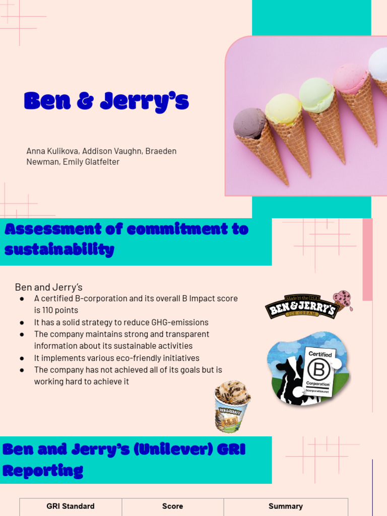 Ben and Jerrys Final | PDF | Supply Chain | Sustainability