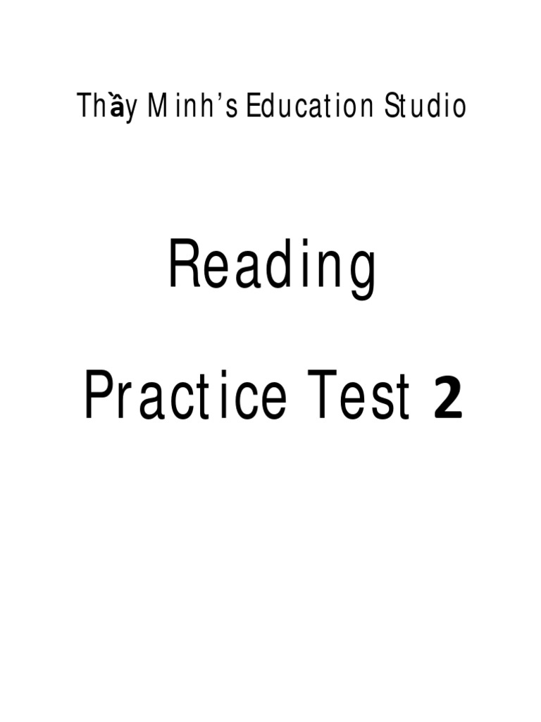 Advanced Reading Practice Test 2 | PDF