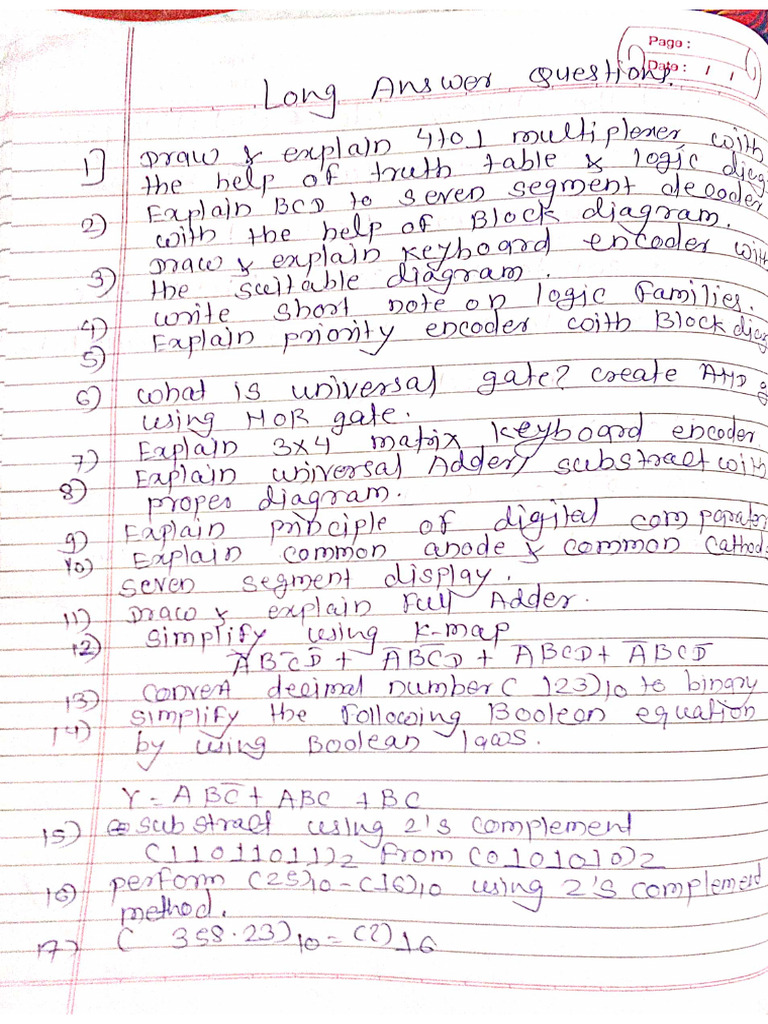 long questions of E2 | PDF