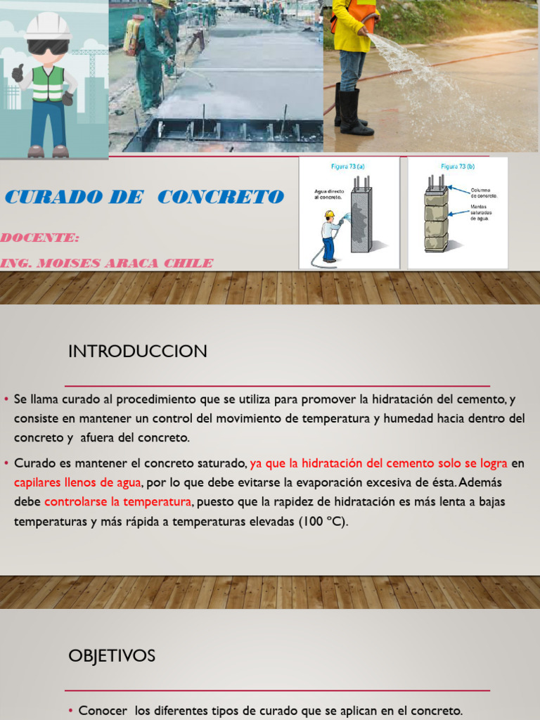 Curado de Concreto: Métodos y Tipos | PDF | Hormigón | Agua