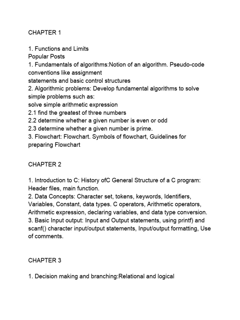 Syllabus of PIC | PDF