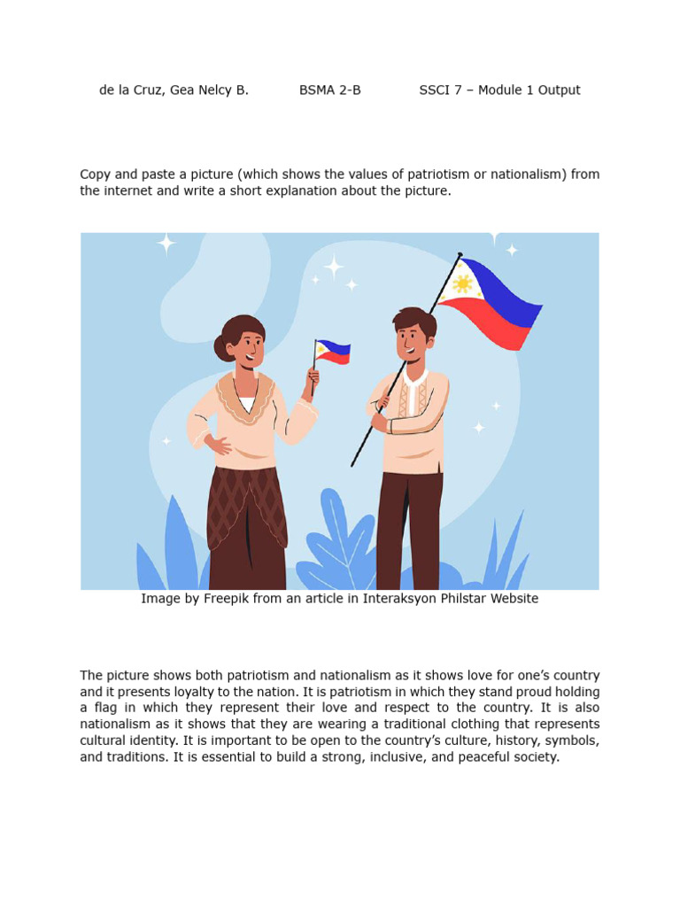 SSCI 7 Module 1 3 Outputs de La Cruz Gea Nelcy B. | PDF