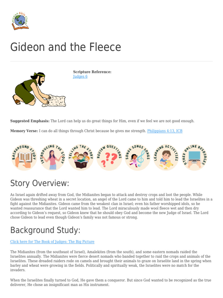 Gideon and The Fleece PDF | PDF