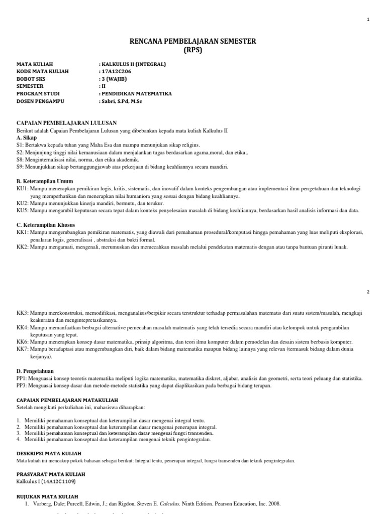 12 Kalkulus II PM | PDF | Komputer