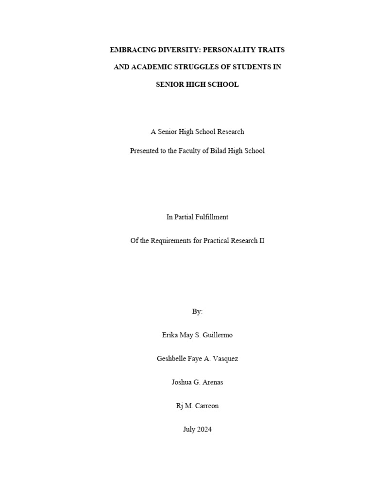 PRACRE2 | PDF | Extraversion And Introversion | Behavioural Sciences