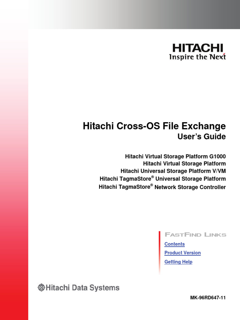 CrossOSFileExchangeUsersGuide RD64711 | PDF | Byte | Operating System