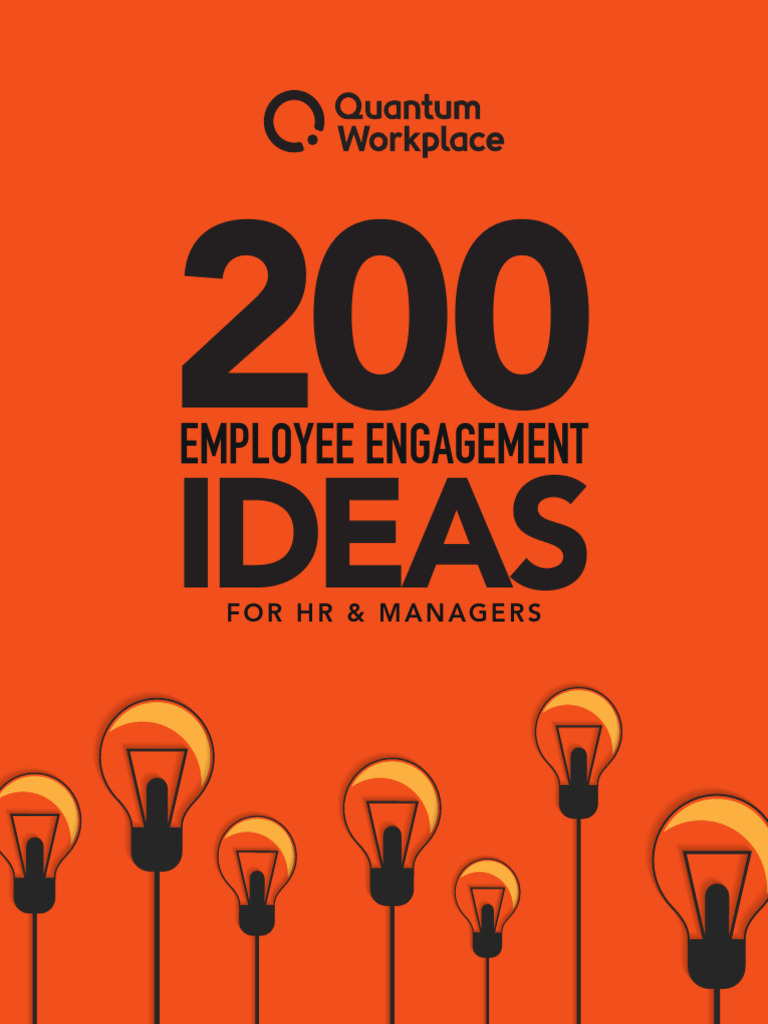 200 Employee Engagement Ideas For Hr And Managers Download Free Pdf