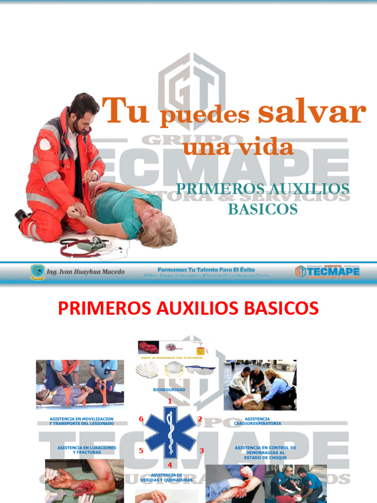 Curso-de-Primeros-Auxilios | PDF | Reanimación cardiopulmonar | Primeros auxilios