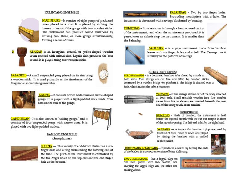 Mindanao Intruments | Download Free PDF | String Instruments | Musical ...