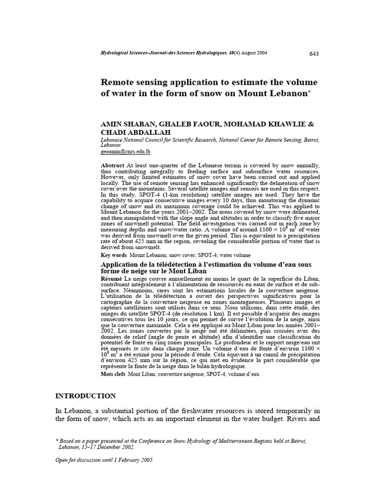 Vdocuments.mx Remote Sensing Application to Estimate the Volume of ...