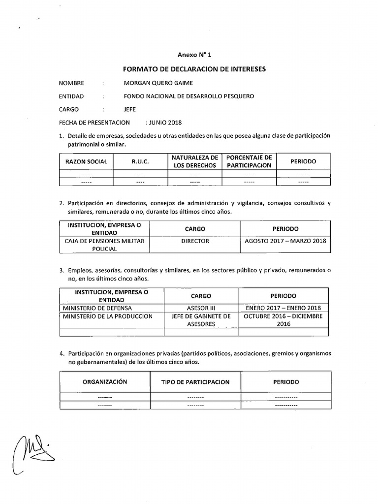DDJJ Intereses MORGAN QUERO GAIME | PDF