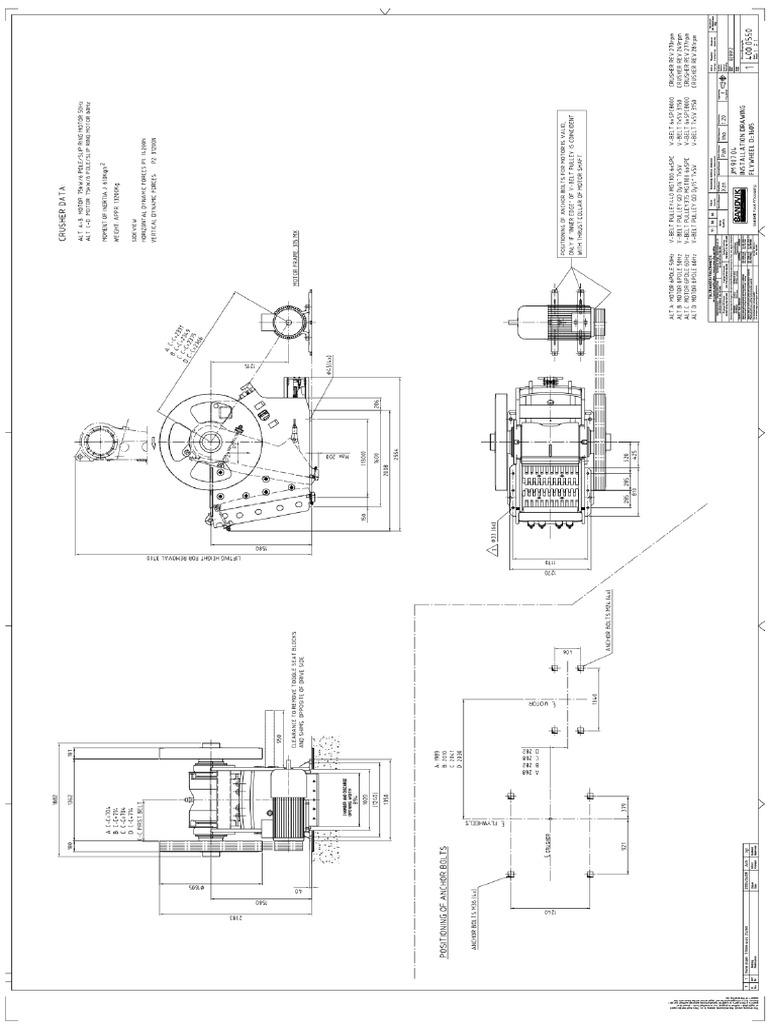 Jaw Crusher CJ-409 (Drawing) | PDF