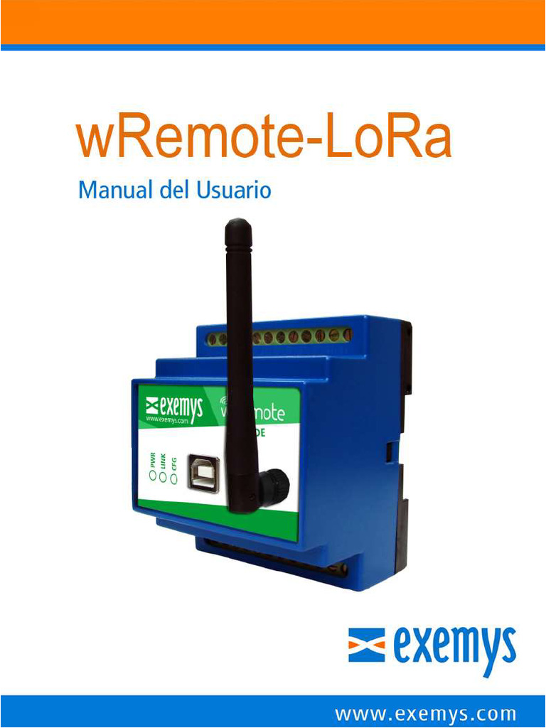 Wremote 3005 Lora Um S | PDF | Relé | USB
