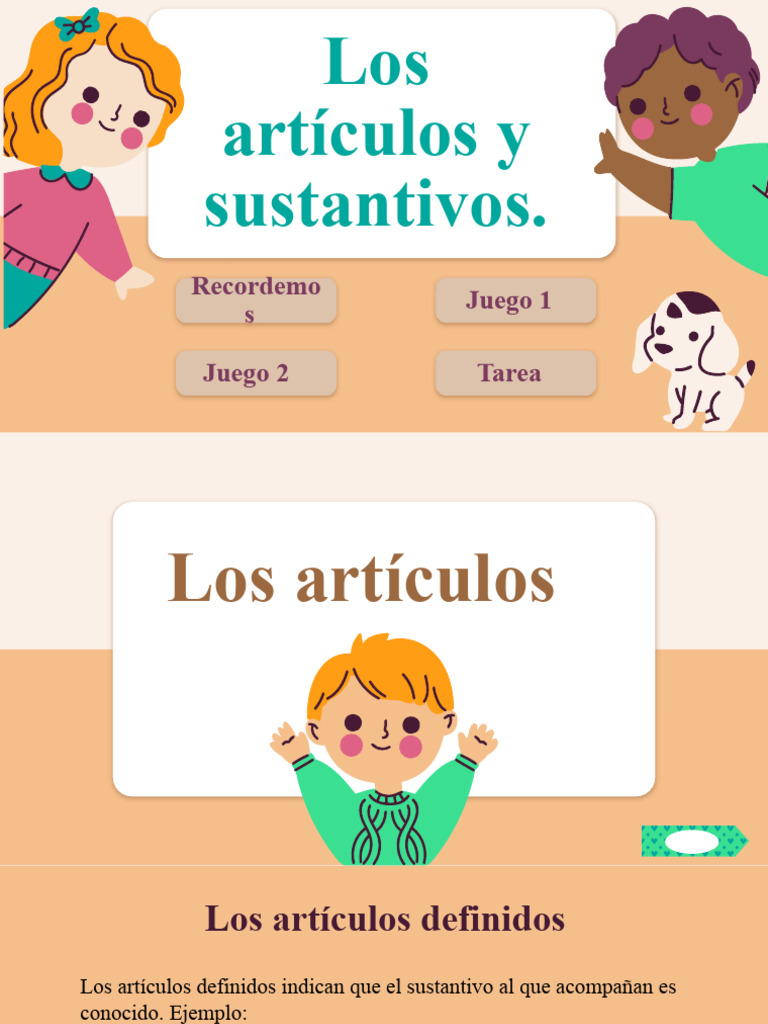 Los Artículos y Sustantivos | PDF