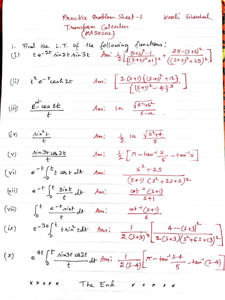 TC-Practice Problem Sheet-1 | PDF