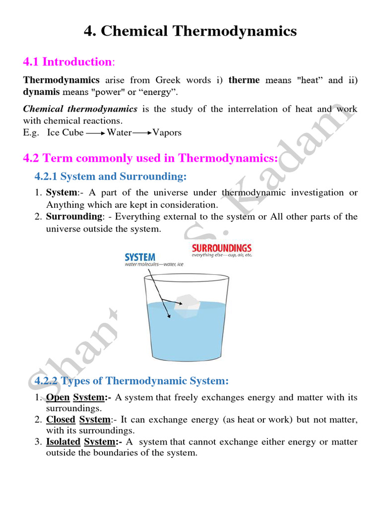 Chemical Thermodynamics | PDF | Gibbs Free Energy | Entropy