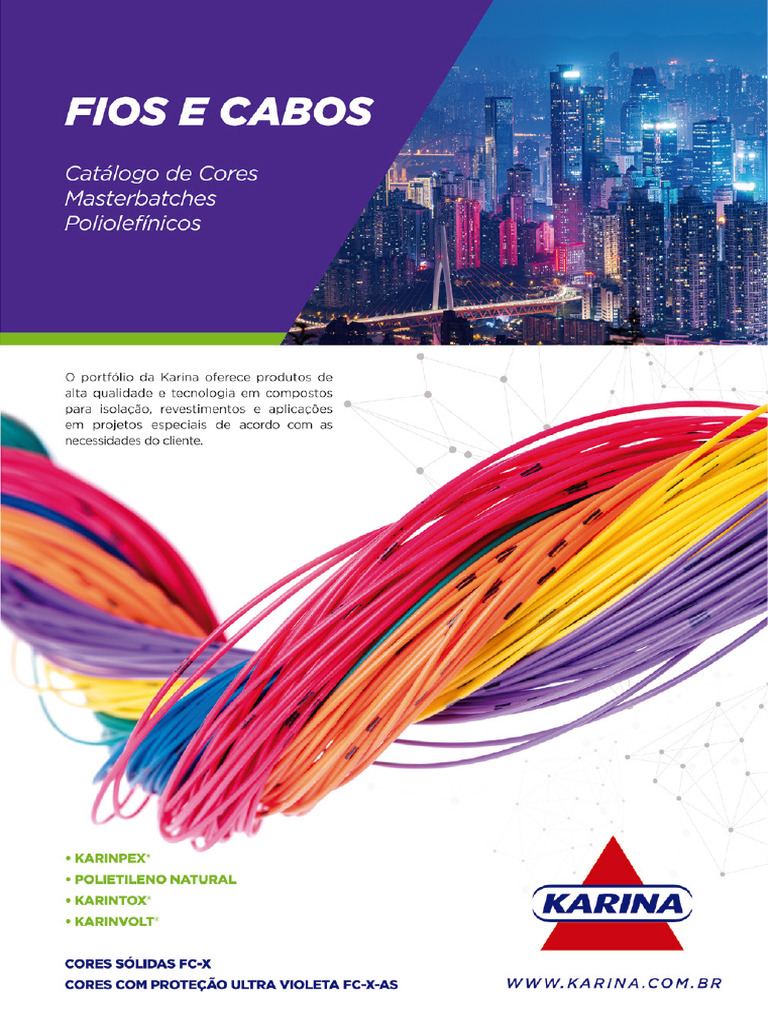 Catálogo Fios e Cabos Especiais - CORES | PDF