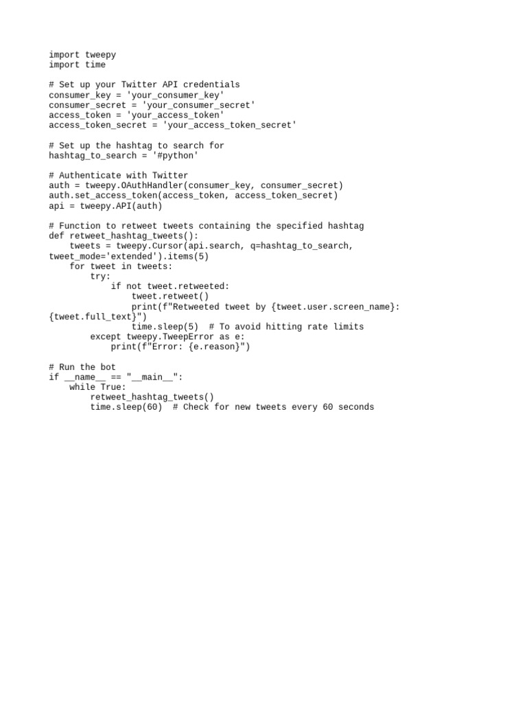 Tweepy | PDF | Business | Computers
