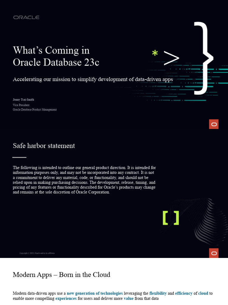 Whats New in Oracle Database 23c | PDF | Databases | Transport Layer Security