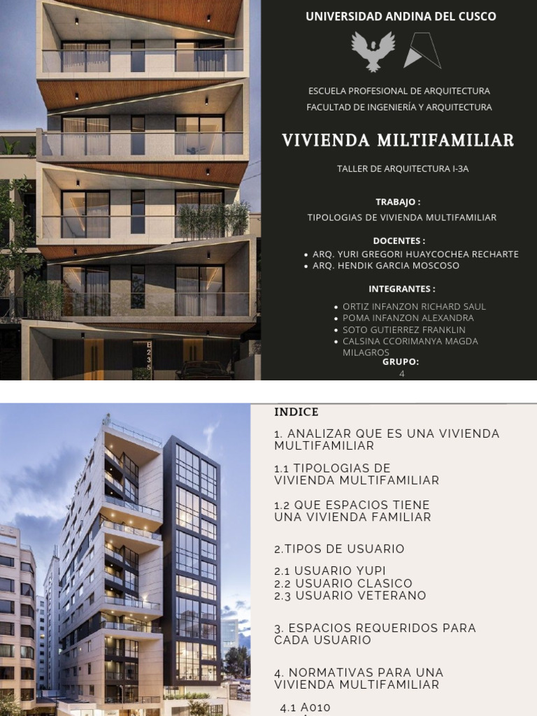 VIVIENDA MULTIFAMILIAR 1 | PDF | edificio | Apartamento