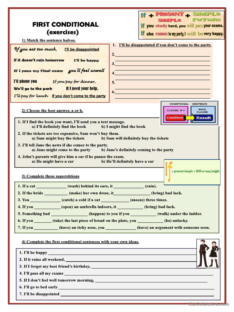 First Conditional (Exercises) .1 | PDF