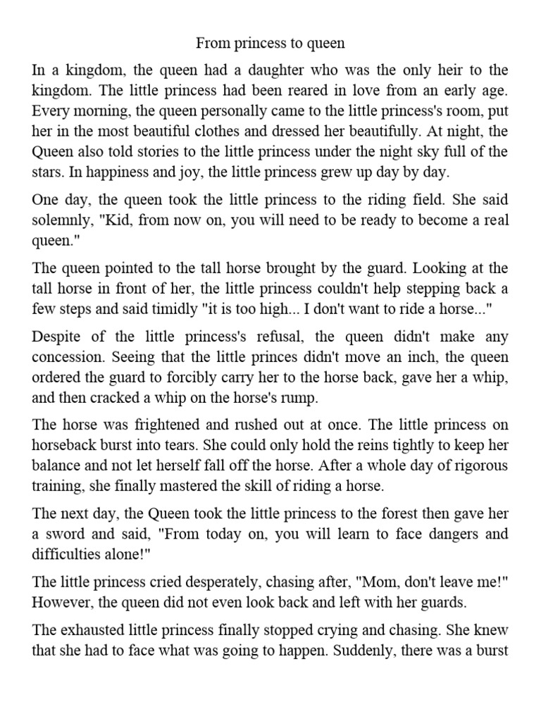 From Princess To Queen | PDF