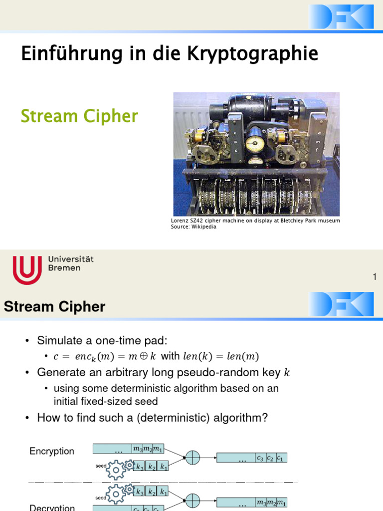 Stream Cipher | PDF | Cryptography | Computer Science Stream Cipher | PDF | Cryptography | Computer Science